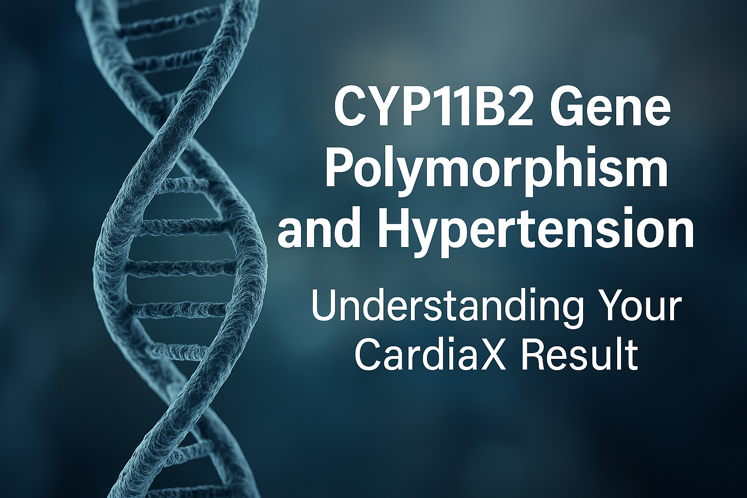 CYP11B2 Gene Polymorphism and Hypertension: Understanding Your CardiaX ...