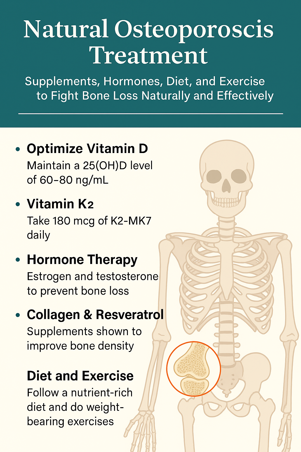 Natural Osteoporosis Treatment: Supplements, Hormones, and Lifestyle T ...
